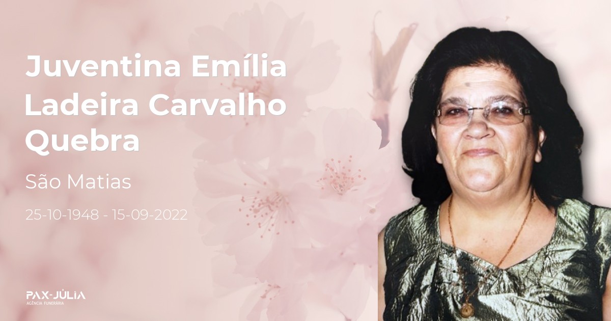 Agência Funerária Pax-Júlia em Beja - Memorial - Juventina Emília ...
