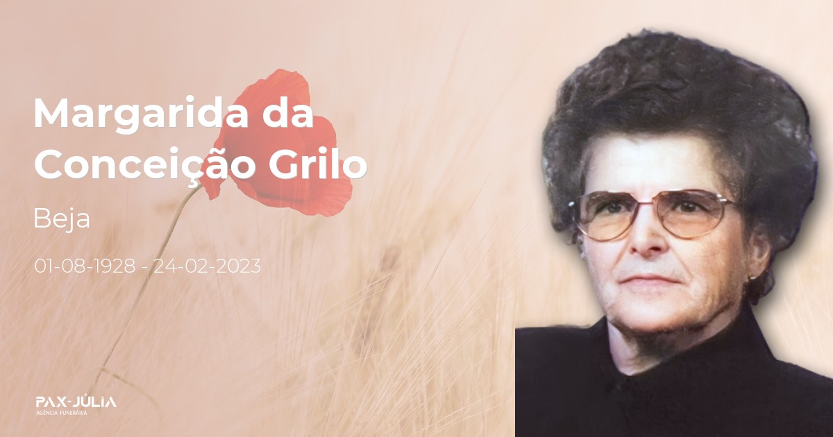 Agência Funerária Pax-Júlia em Beja - Memorial - Margarida da Conceição ...