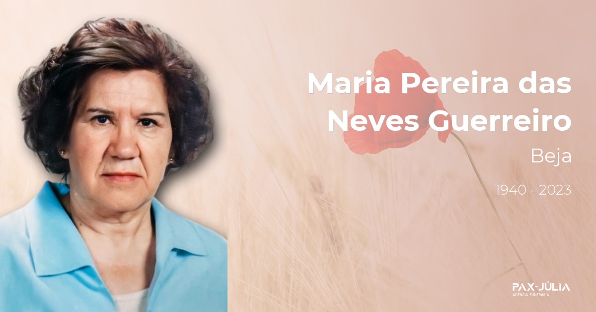 Agência Funerária Pax-Júlia em Beja - Memorial - Maria Pereira das ...