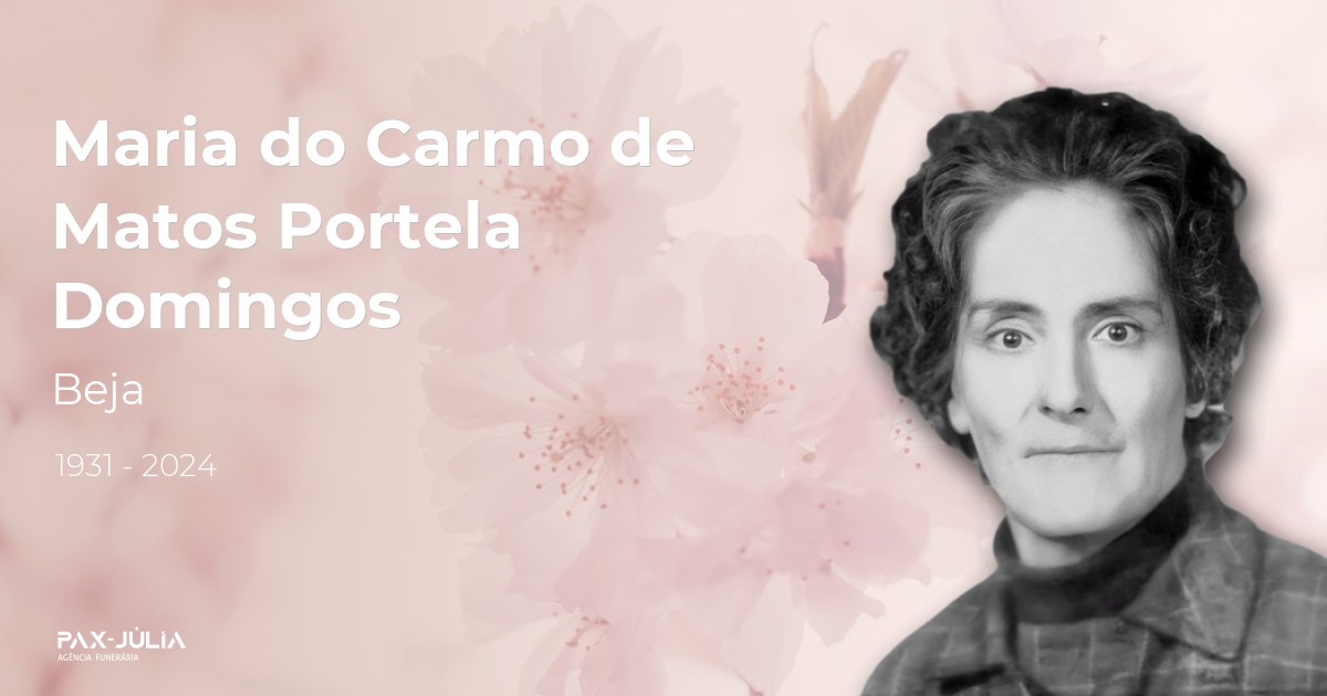 Agência Funerária Pax-Júlia em Beja - Memorial - Maria do Carmo de ...