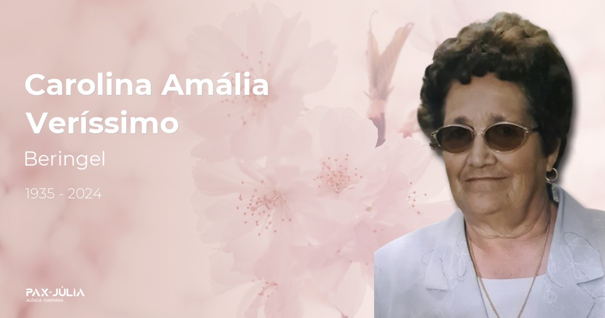 Agência Funerária Pax-Júlia em Beja - Memorial - Carolina Amália Veríssimo