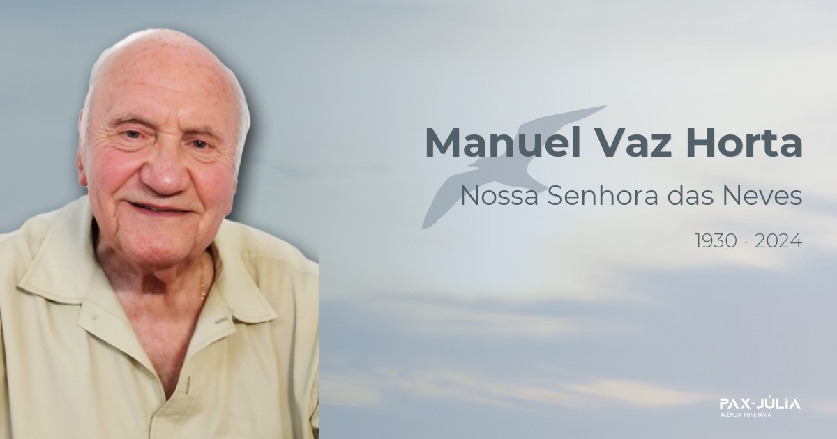 Agência Funerária Pax-Júlia em Beja - Memorial - Manuel Vaz Horta
