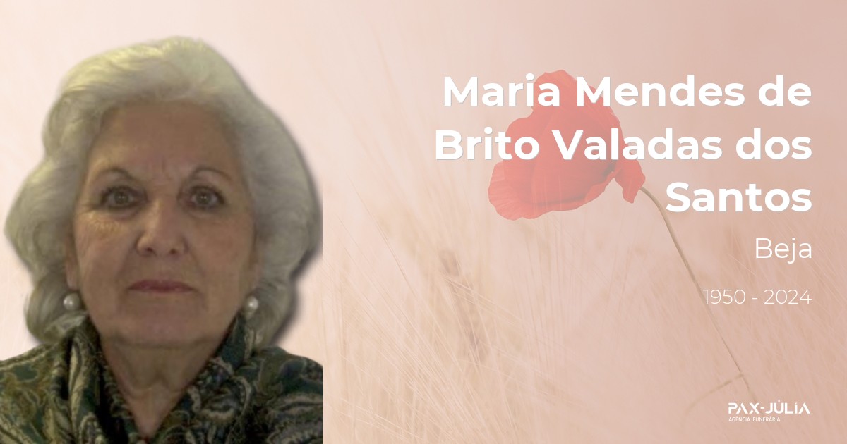 Agência Funerária Pax-Júlia em Beja - Memorial - Maria Mendes de Brito ...